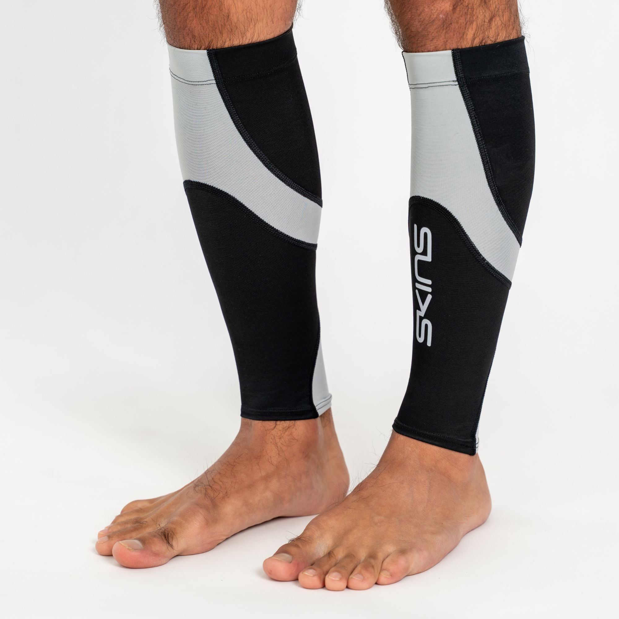 SKINS Unisex Series-3 Calf Tights MX - Black/Lt Grey – SKINS Compression NZ