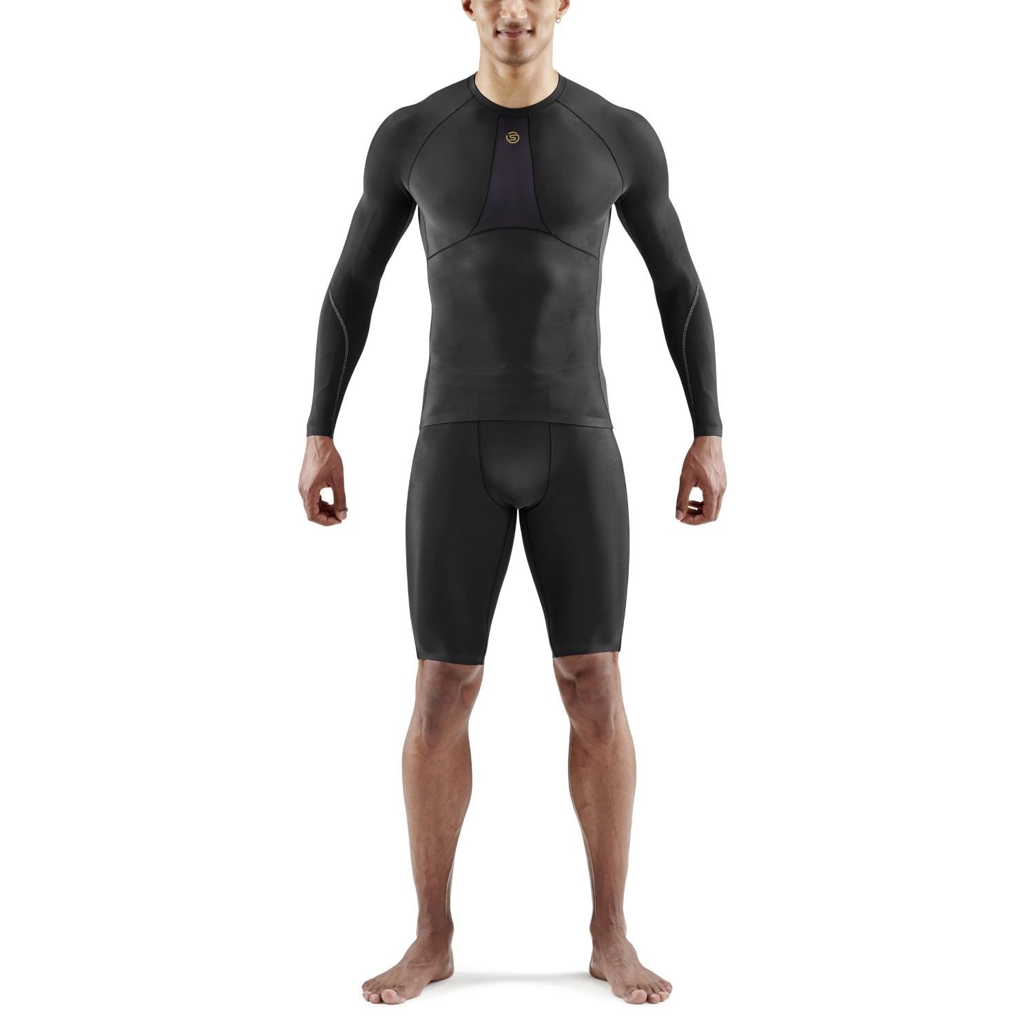 SKINS Men's Series-5 Long Sleeve Top - Black – SKINS Compression NZ